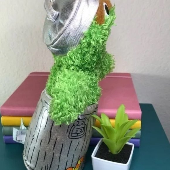 Toys | Sesame Street Oscar The Grouch In Garbage Can Plush Nwt | Poshmark